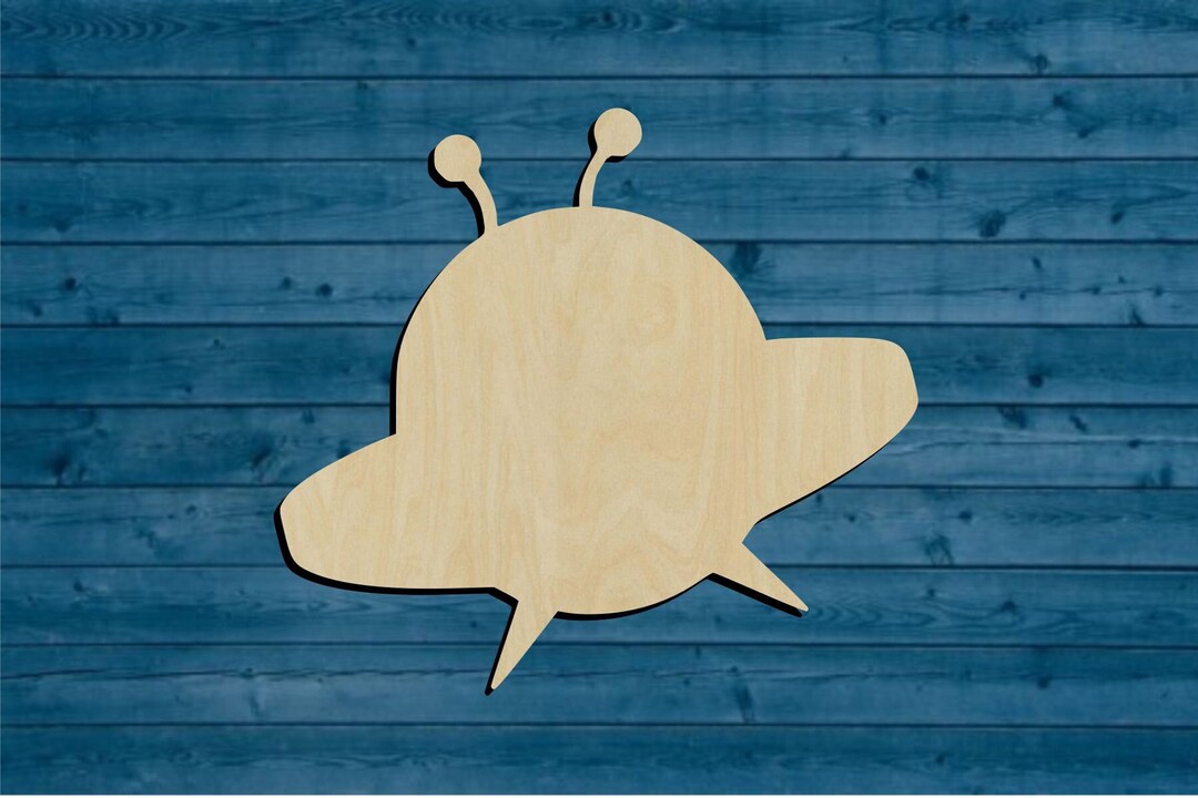 Alien Space Ship Shape | Outer Space | Multiple Sizes | Laser Cut ...