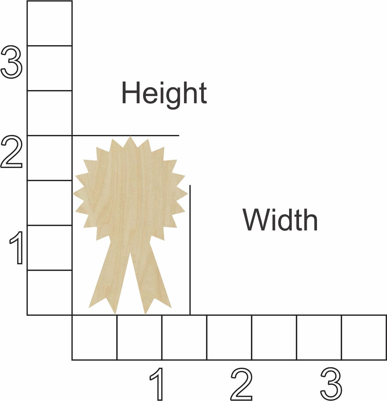 Sports Prize Award Ribbon Shape Multiple Sizes Laser - Etsy