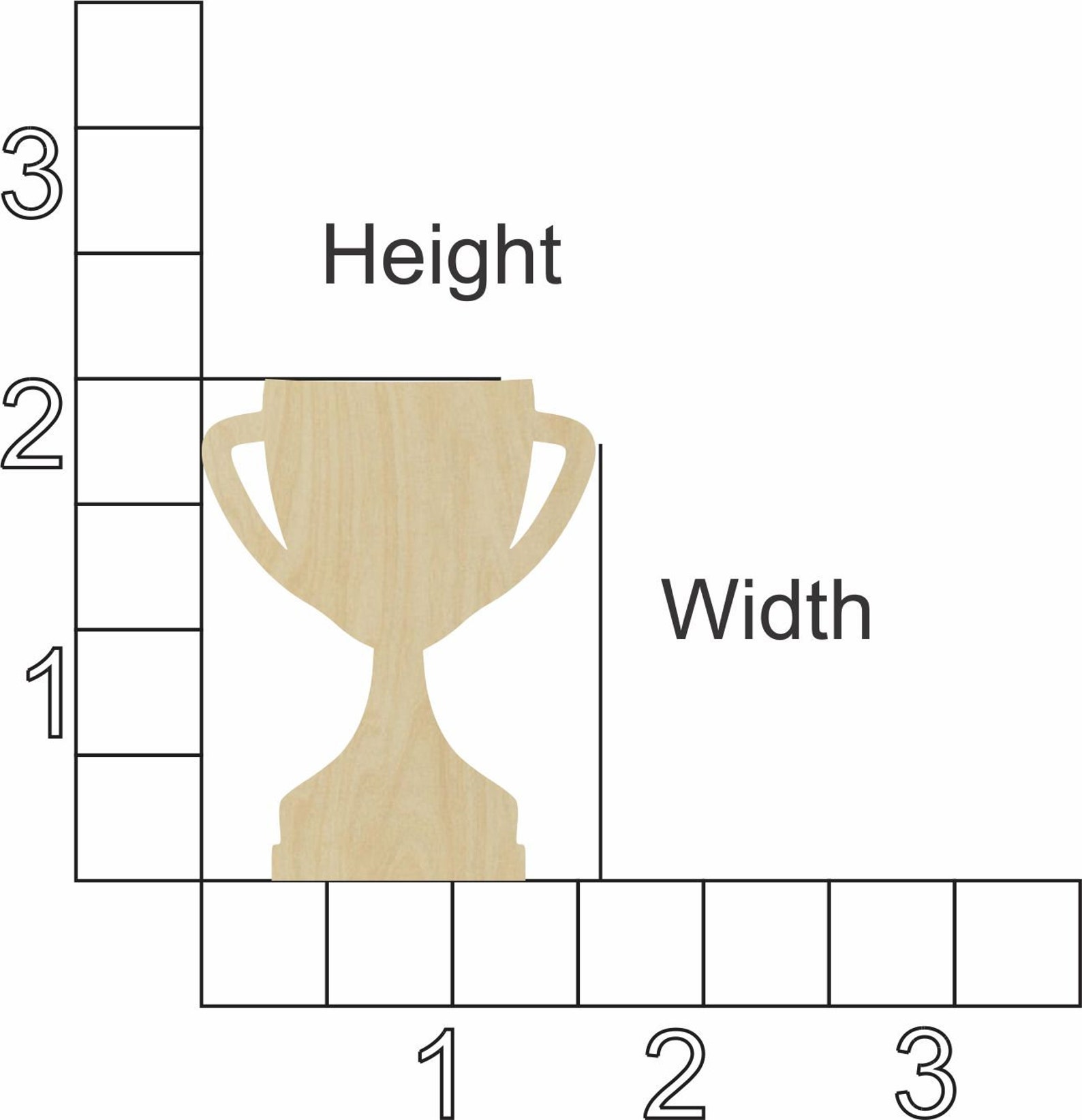 Sports Award Trophy Shape Multiple Sizes Laser Cut - Etsy