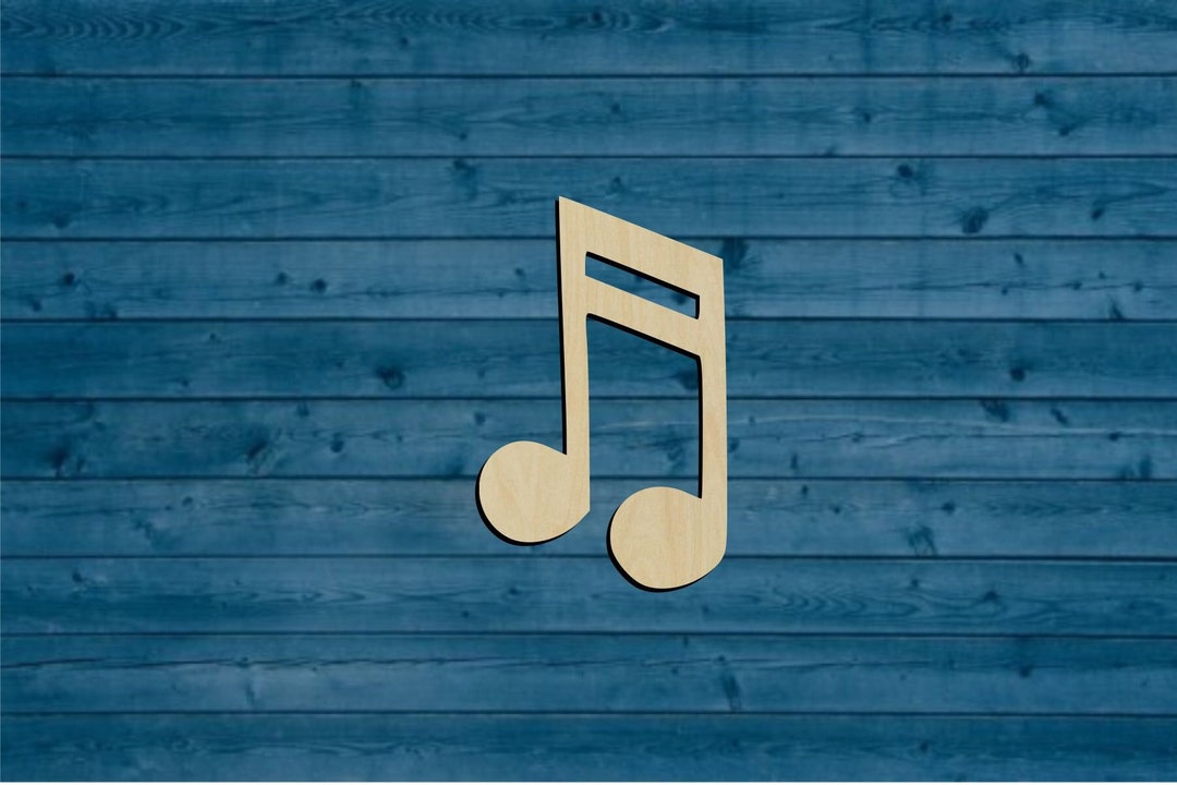 Music Note Shape | Multiple Sizes | Laser Cut | Unfinished | Wood ...