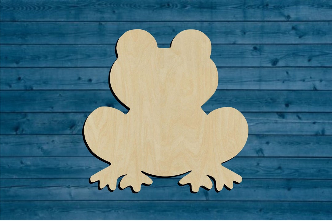 Frog Shape | Multiple Sizes | Laser Cut | Unfinished | Wood Cutouts ...
