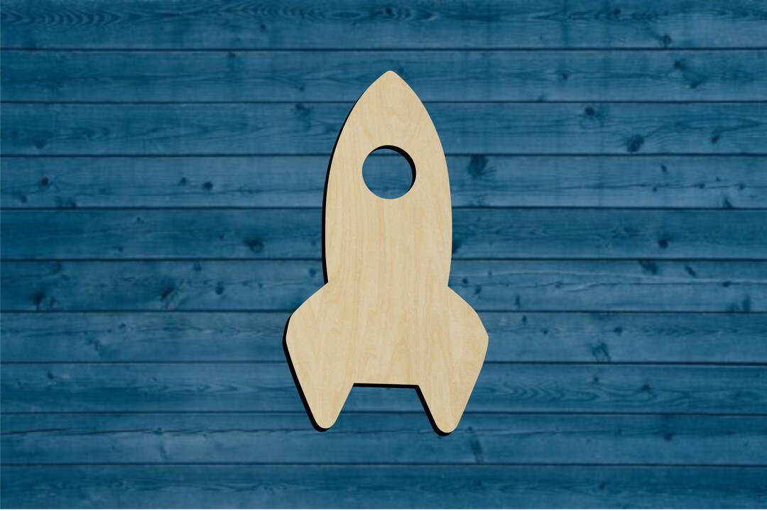 Outer Space Rocket Ship Shape | Multiple Sizes | Laser Cut | Unfinished ...