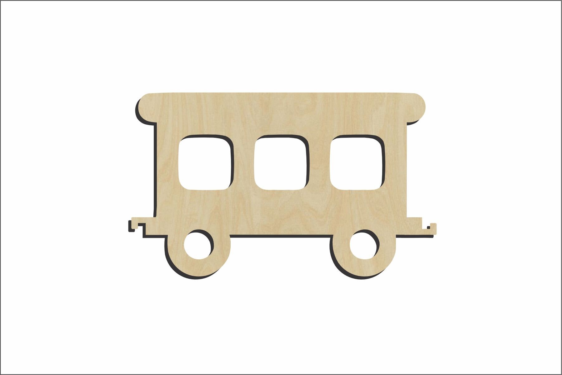 Transportation| Train | Train Car Shape | Multiple Sizes | Laser Cut ...