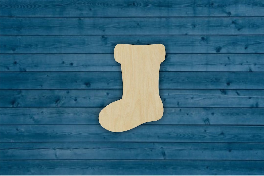 Stocking Shape | Multiple Sizes | Laser Cut | Unfinished | Wood Cutouts ...