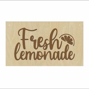 Lemonade Sign | Summer | Lemon | Laser Cut | Unfinished | Wood Cutouts ...