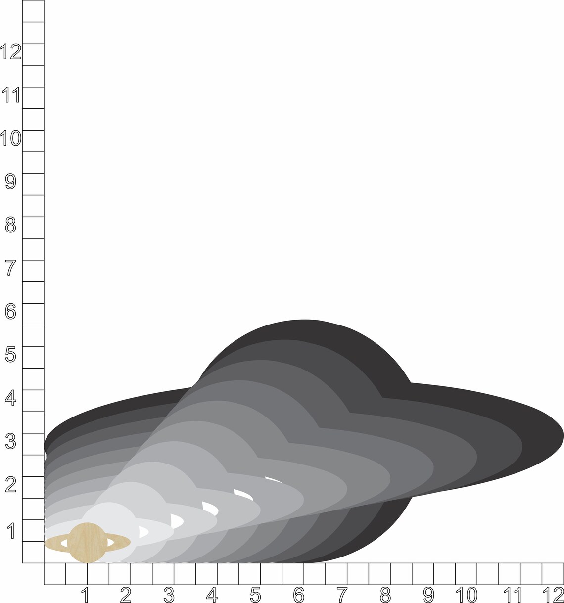 Planet Saturn Shape Space Solar System Multiple Sizes - Etsy