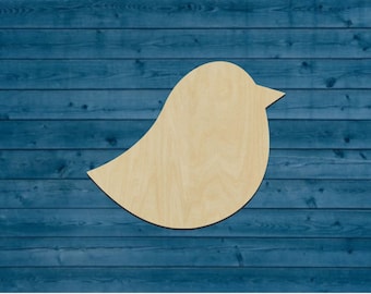 Bird Shape, MULTIPLE SIZES, Laser Cut, Unfinished Wood, Cutout Shapes ...