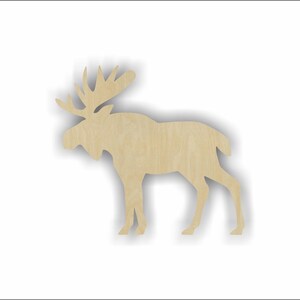 Moose Shape | Multiple Sizes | Laser Cut | Unfinished | Wood Cutouts ...