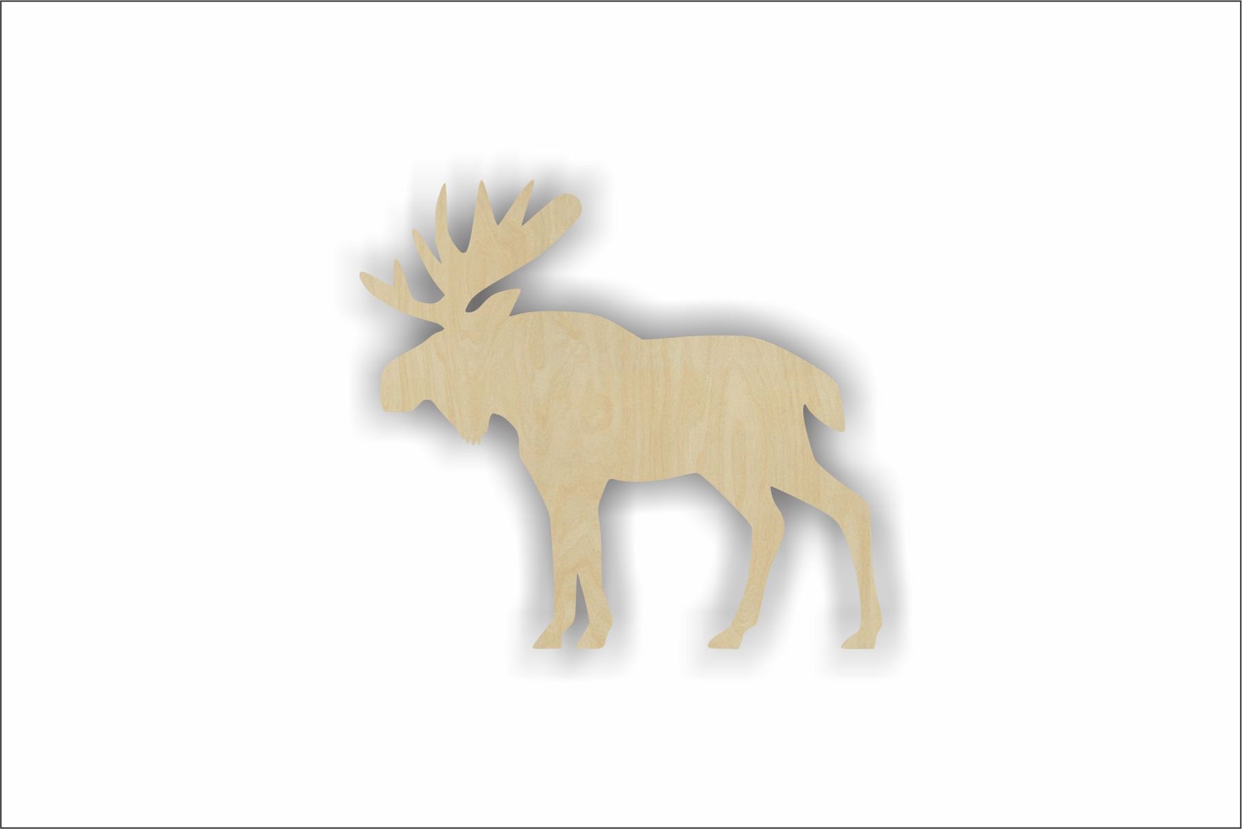 Moose Shape Multiple Sizes Laser Cut Unfinished Wood - Etsy