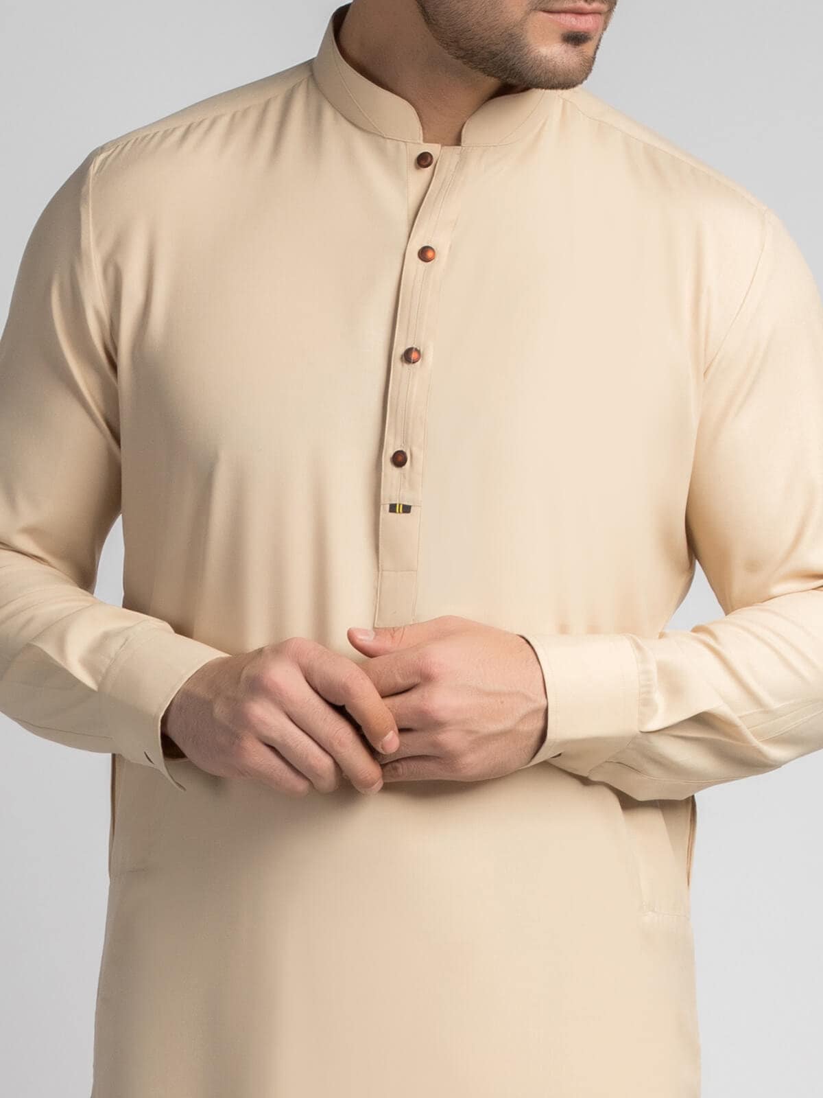 Mens Light Beige Plain Shalwar Kameez Mens Eid Shalwar Kameez Handmade Kurta Shalwar Beige Kurta ...