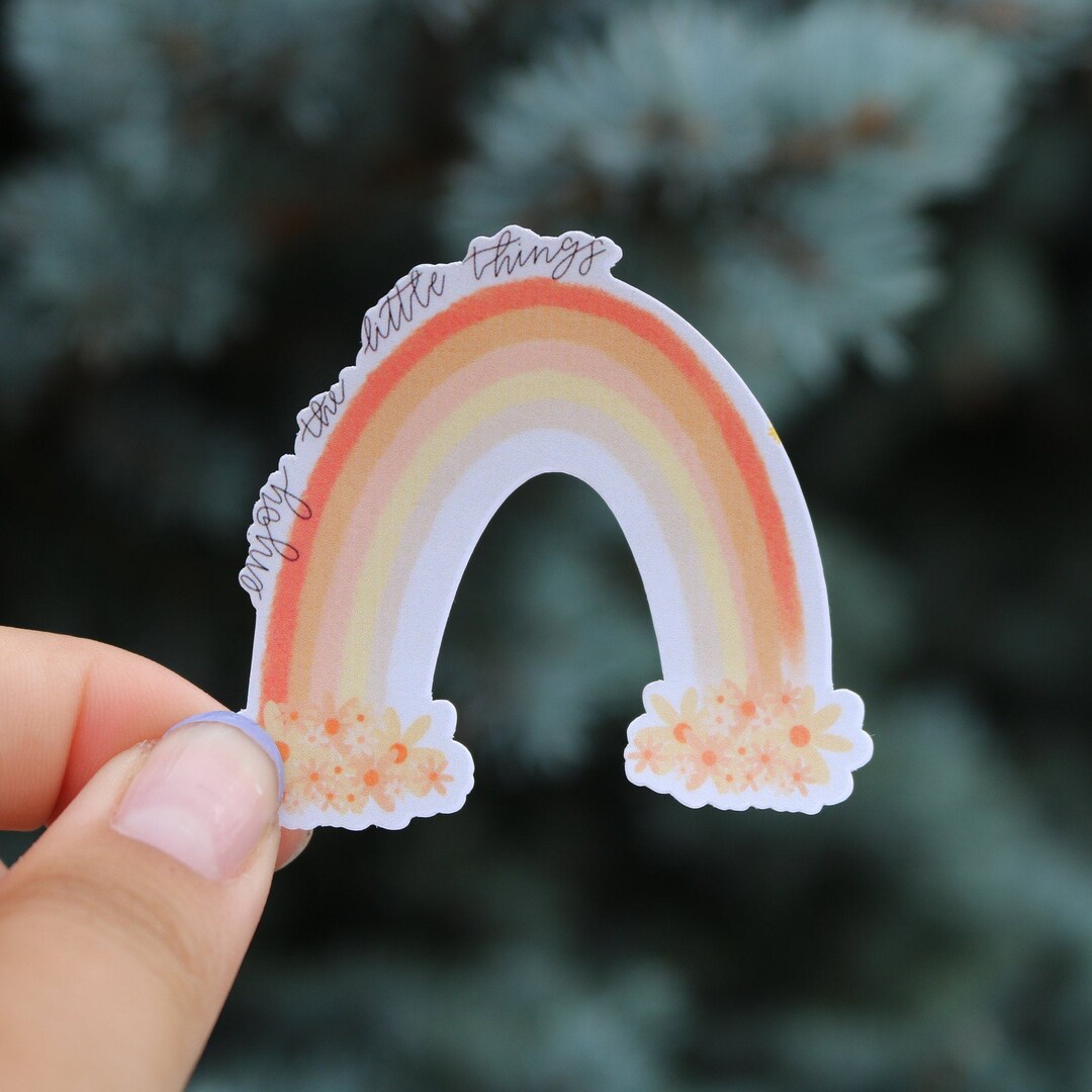Enjoy the Little Things Sticker Die-cut Sticker Digital Art, Stickers ...