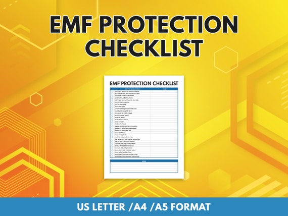 EMF Protection Checklist - Etsy