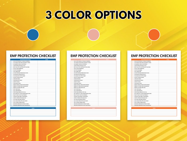 EMF Protection Checklist - Etsy