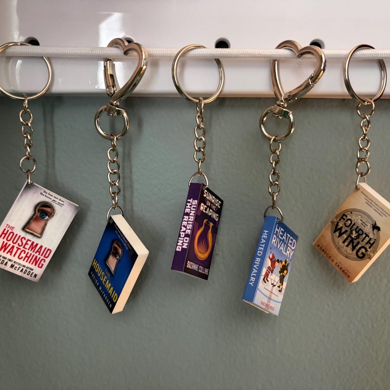 Acrylic Reading Keychain - Etsy