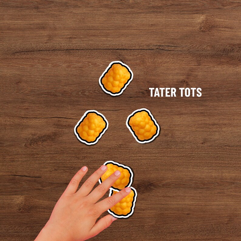 Printable Hot Dog Dramatic Play Pretend Food Set With Tater Tots ...