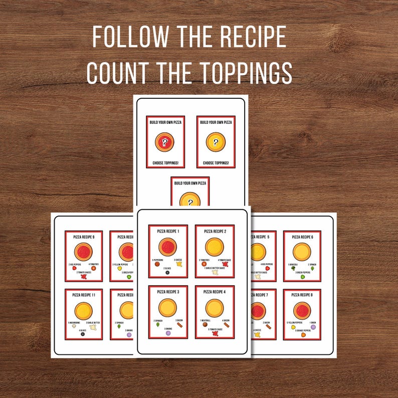 Printable Build a Pizza Craft for Kids Pretend Play Activity Set - Etsy