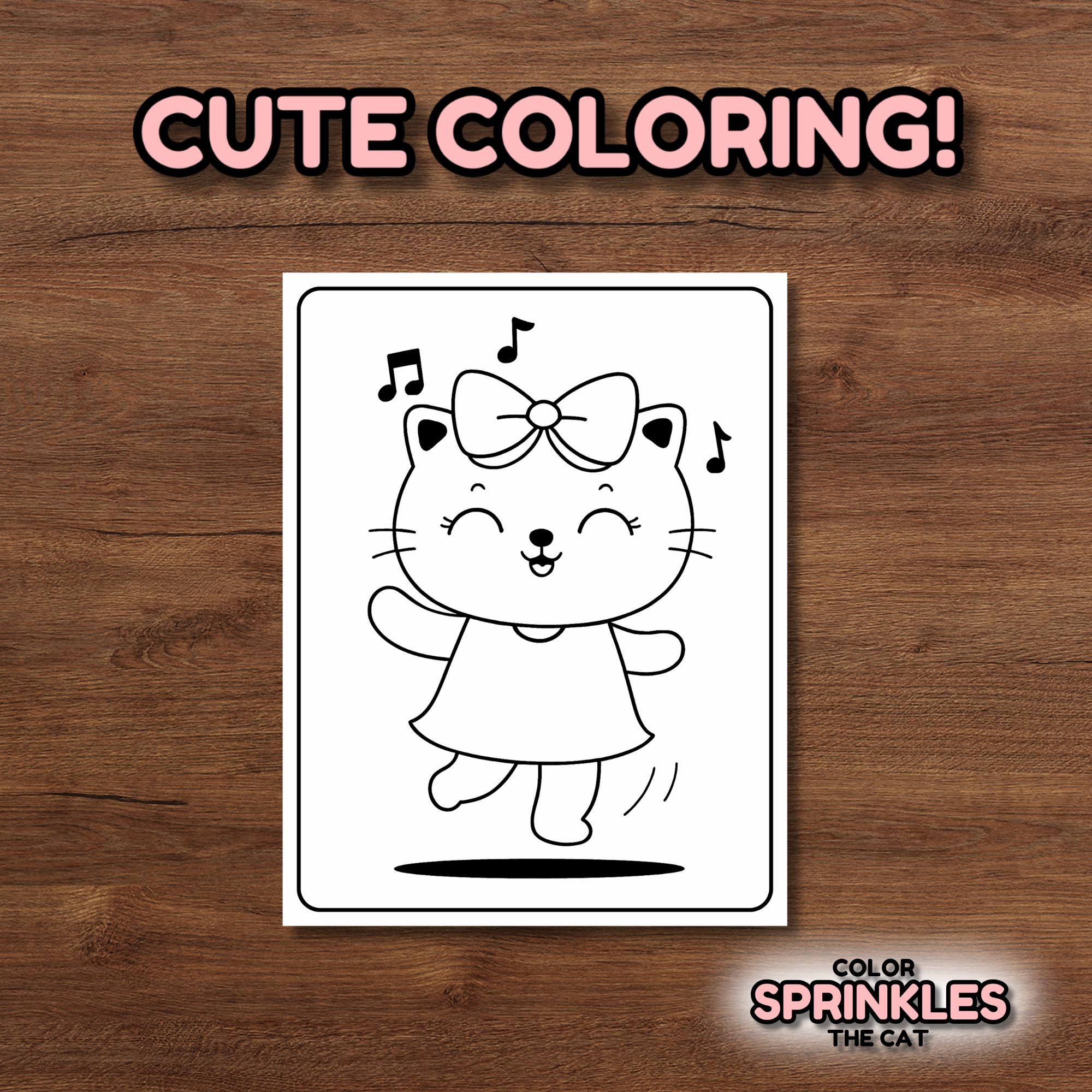 Cat Coloring Pages Printable for Kids – 20 Easy Coloring Sheets ...