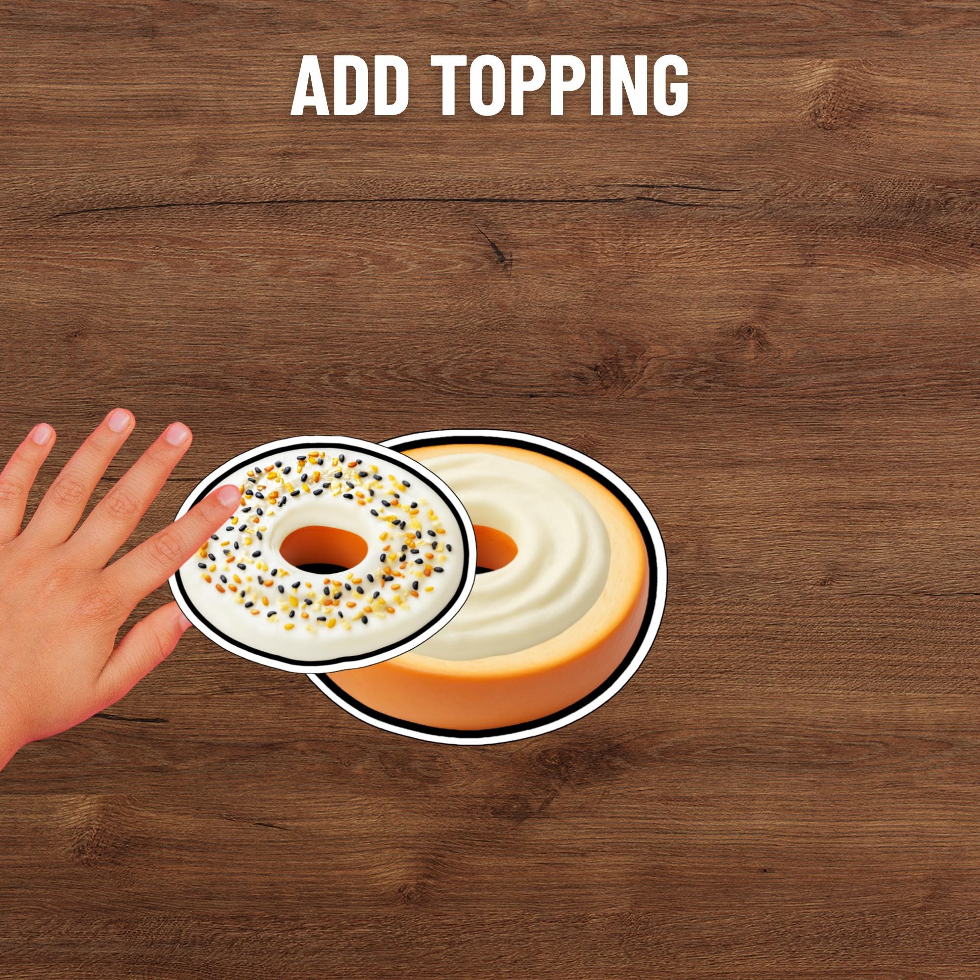 Printable Bagels Breakfast Play Set – Bagel, Cream Cheese, Knife ...