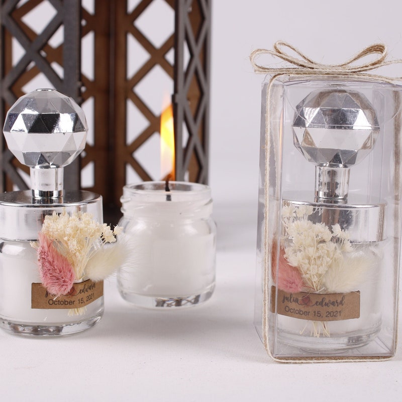 Wedding Candle Favor - Etsy