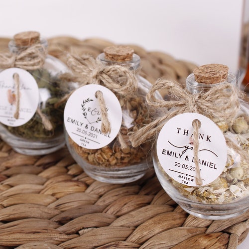 Wedding Tea Favors for Guests Bulk Gifts Rustic Wedding - Etsy