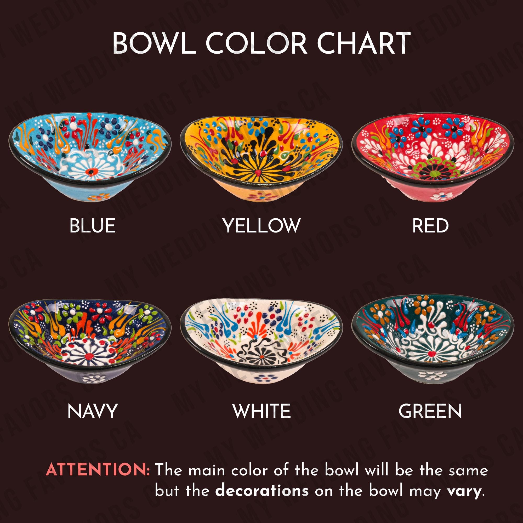 Personalized Christmas Gifts Turkish Cini Bowl, Happy Holiday Favors ...