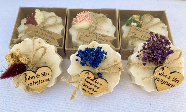 Handmade Soap Wedding Favors For Guests Bridal Shower Soap Etsy