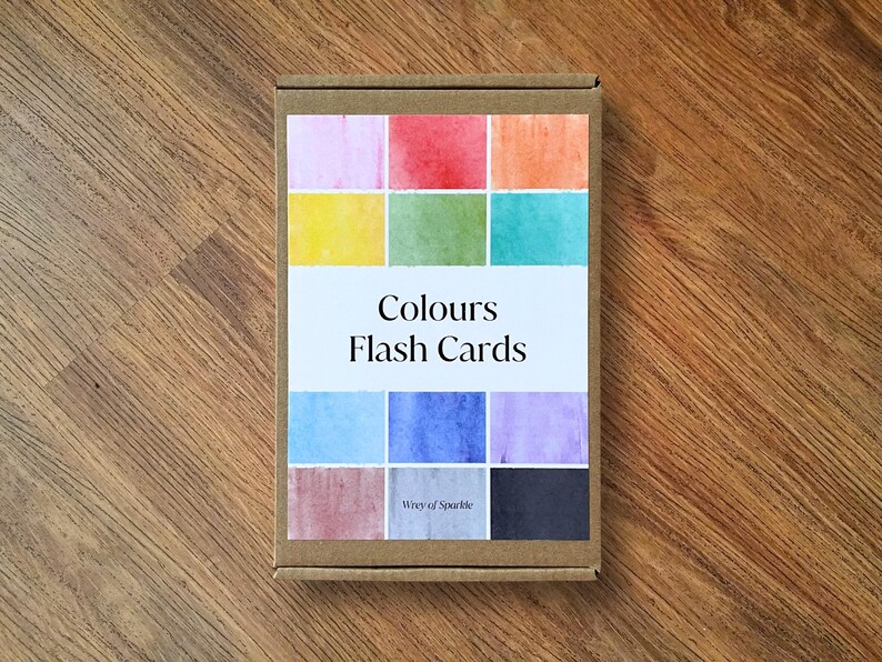 Nature Color Flashcards: Montessori Language Learning Cards - Etsy