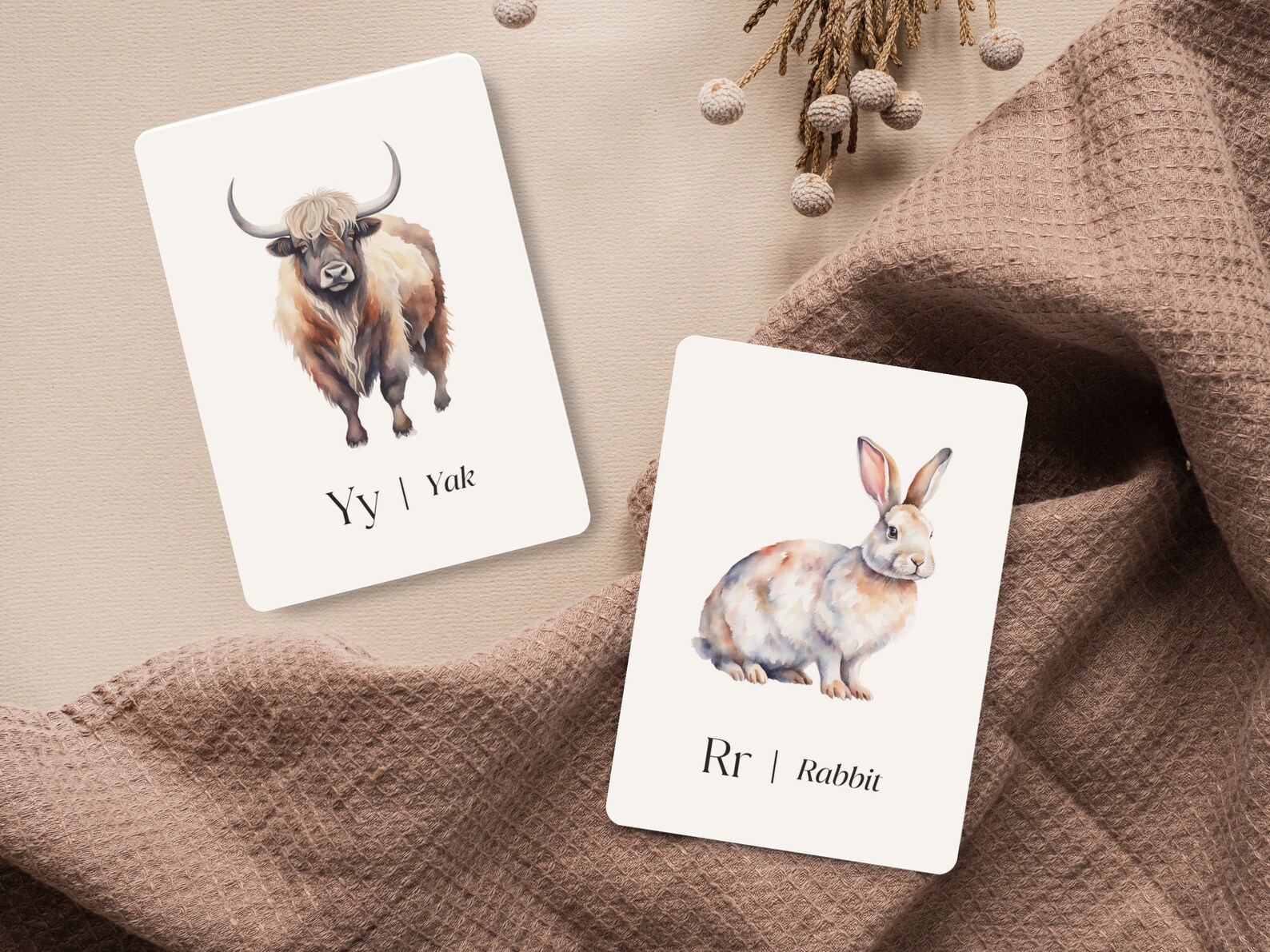 Printable Animal Alphabet Flash Cards, Classroom Decor, Toddlers ...