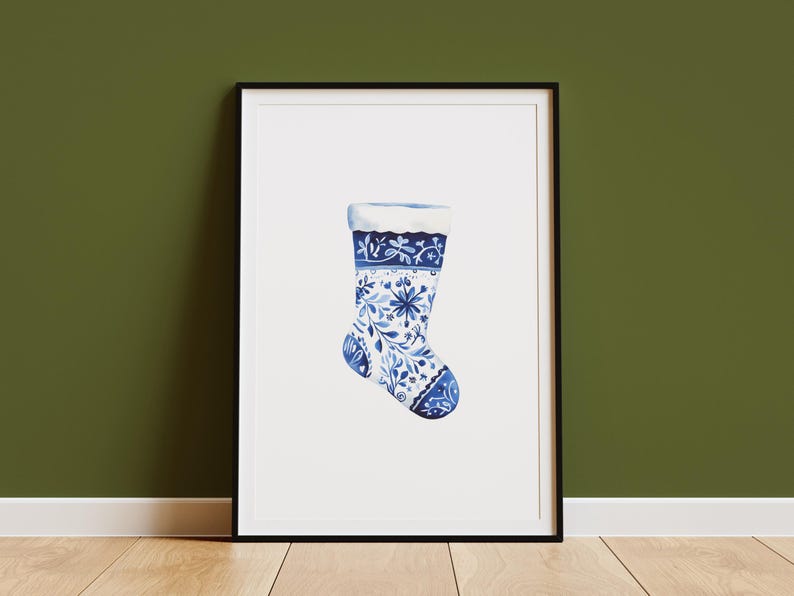 Christmas Wall Art Set: Stocking, Sleigh, Gifts (digital Download) - Etsy
