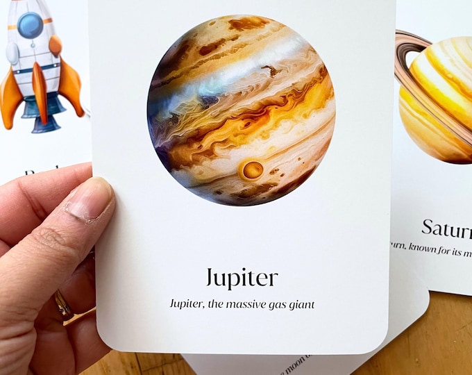 Solar System Planet Flash Cards - Outer Space Facts - Teaching Tool ...