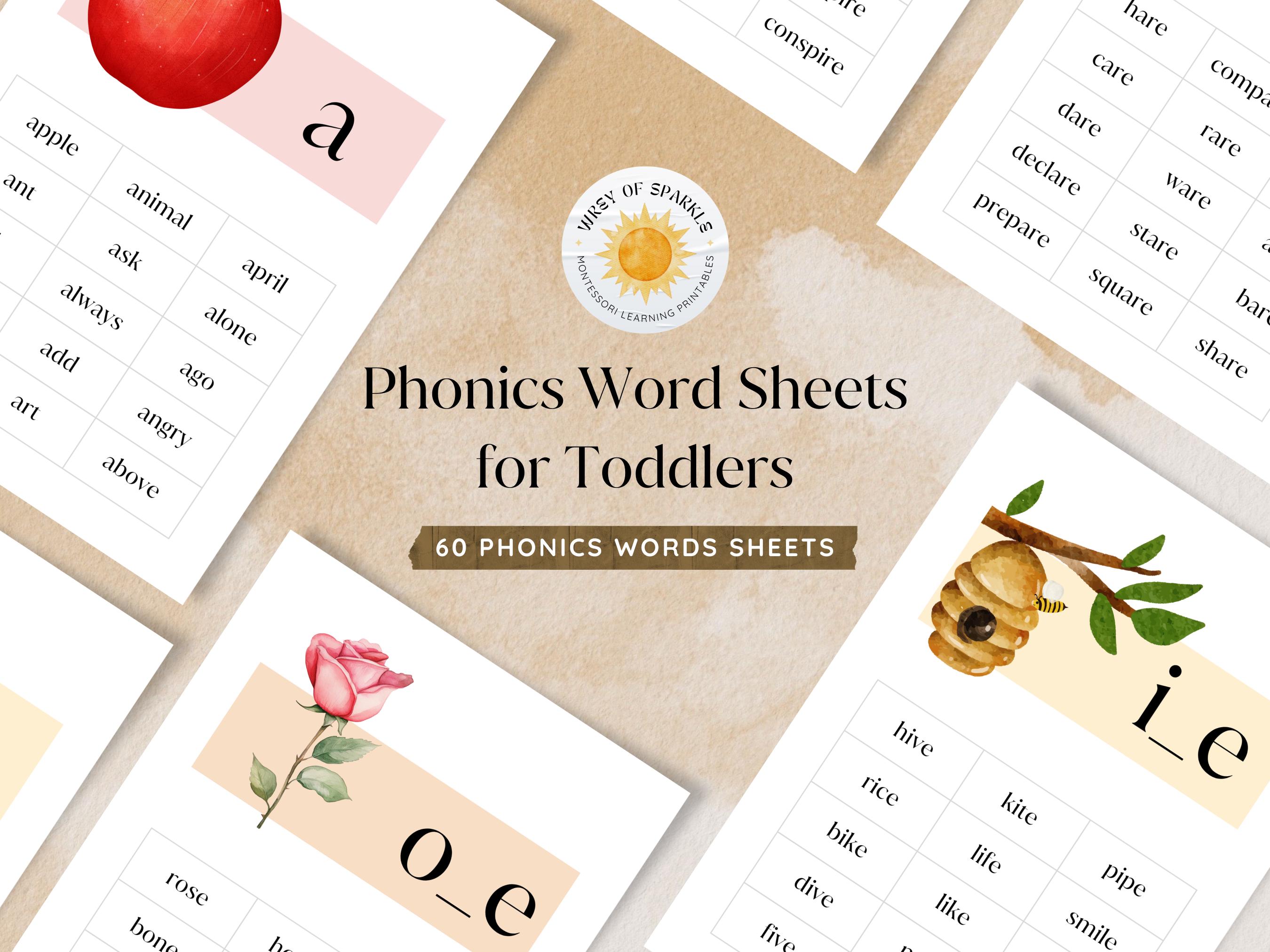 Phonics Cards, Phonics Posters, Printable Sight Words, Learn to Read ...