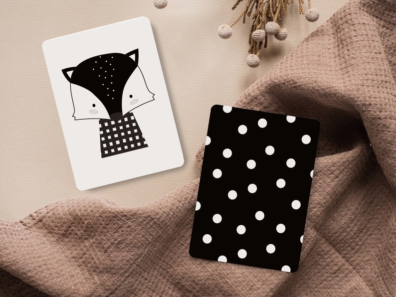20 Printable Design Baby Sensory Development Flash Cards, Set of High ...