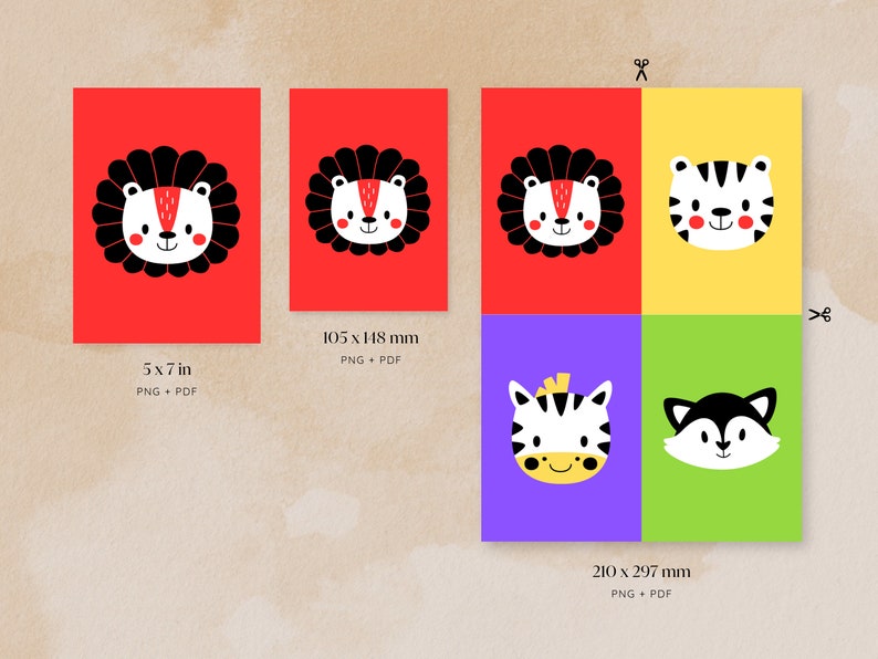 60 High Contrast Baby Cards Bundle, Printable Montessori Bright ...