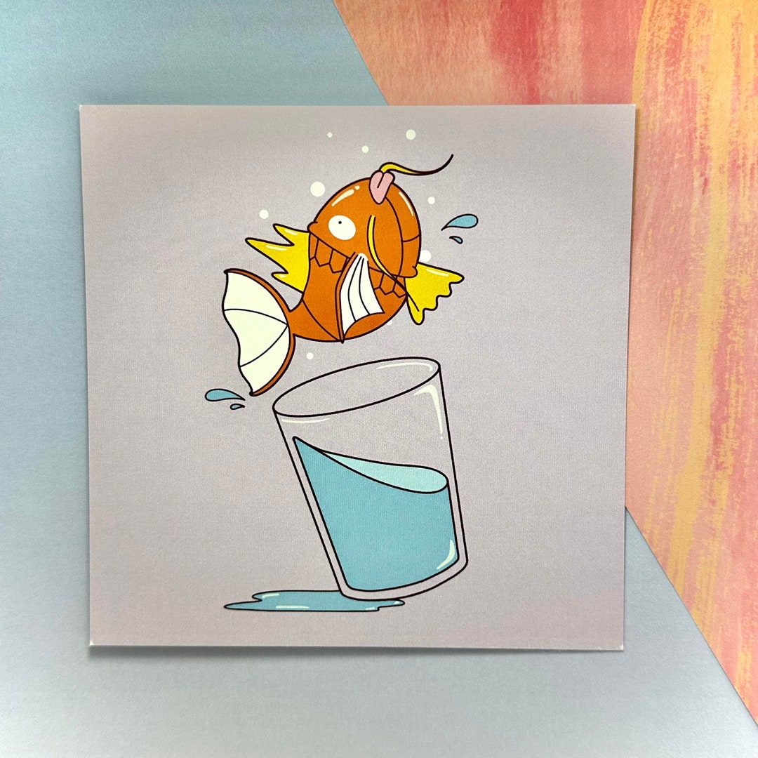 Magikarp Aesthetic Art Print | Miniprint | Lofi Art Print | Vapor Wave ...
