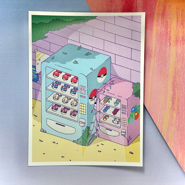 Lofi Vending Machine Art - Etsy