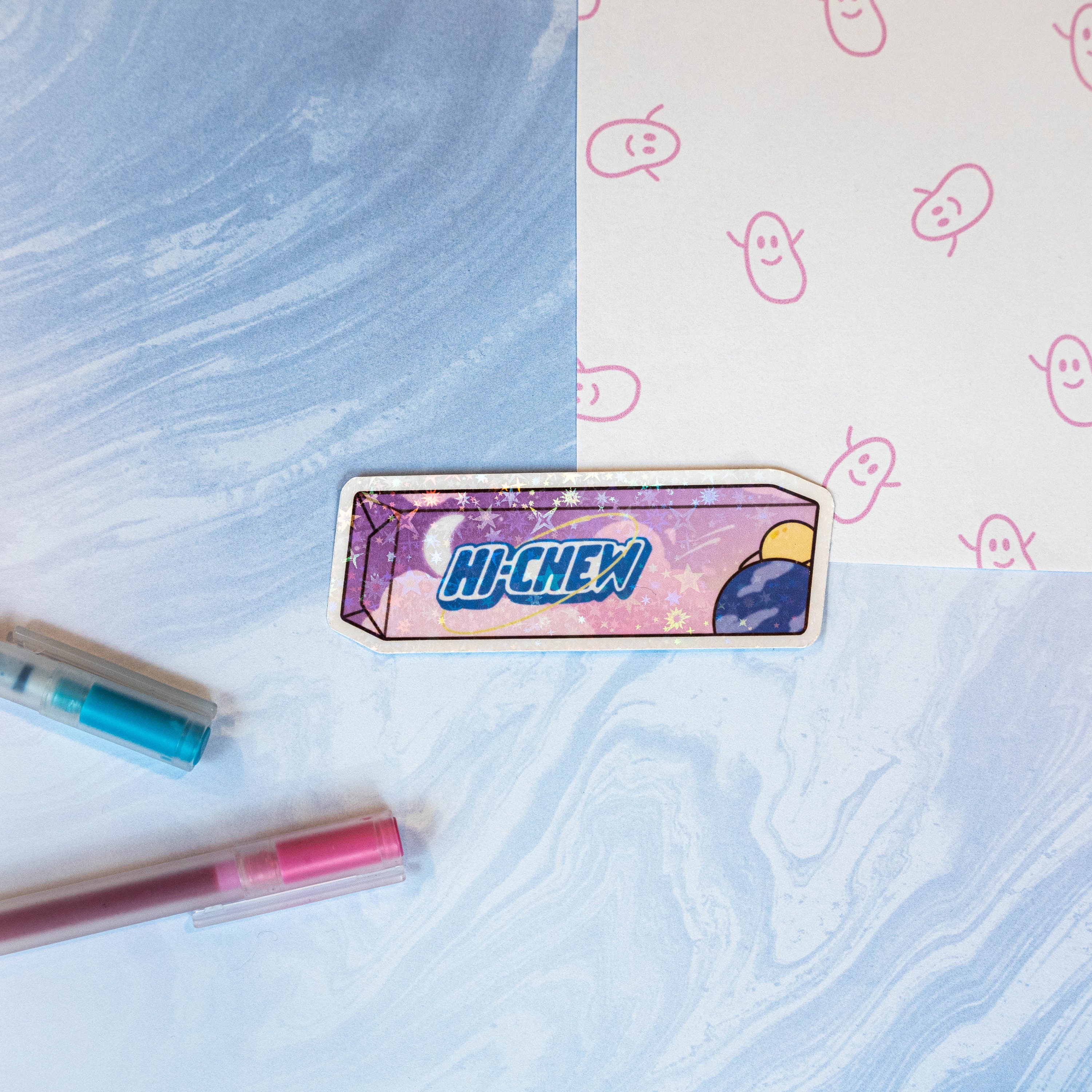 Galaxy Asian Snacks | HOLOGRAPHIC | Waterproof Glossy Vinyl Sticker ...