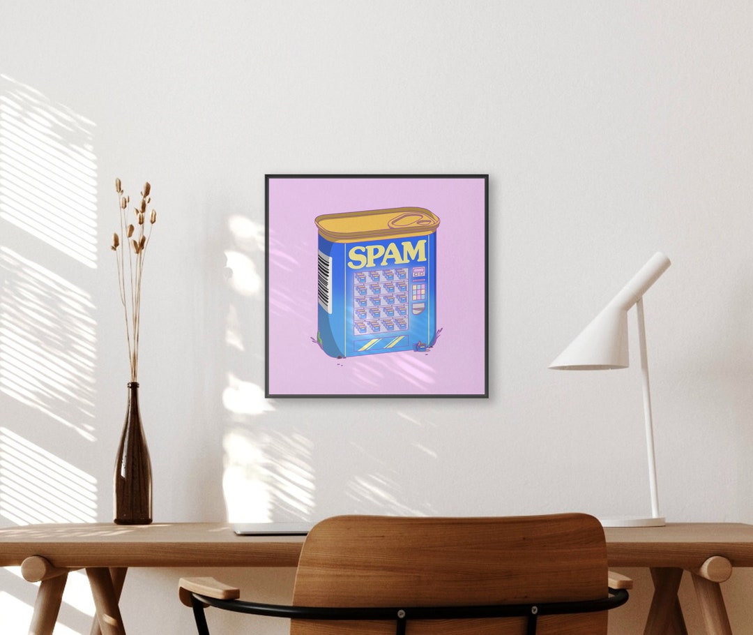 Spam Vending Machine Aesthetic Art Print | Poster | Lofi Art Print ...
