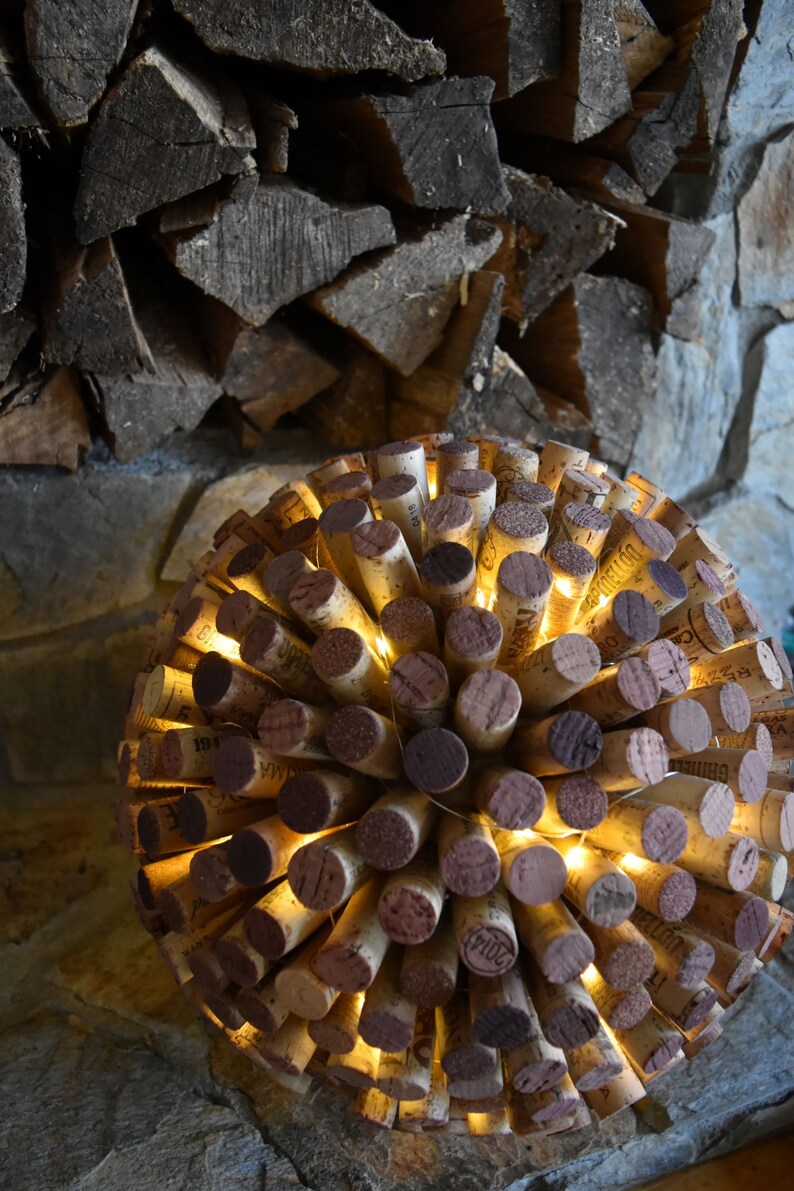 Extra Large Wine Cork Ball, Cork Starburst 12 Inch - Etsy