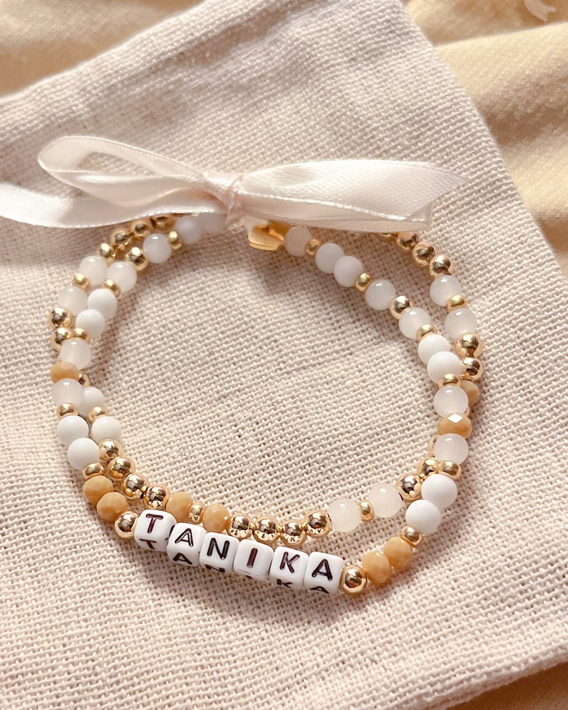 2 Stack Name/affirmation Bracelet Set - Etsy