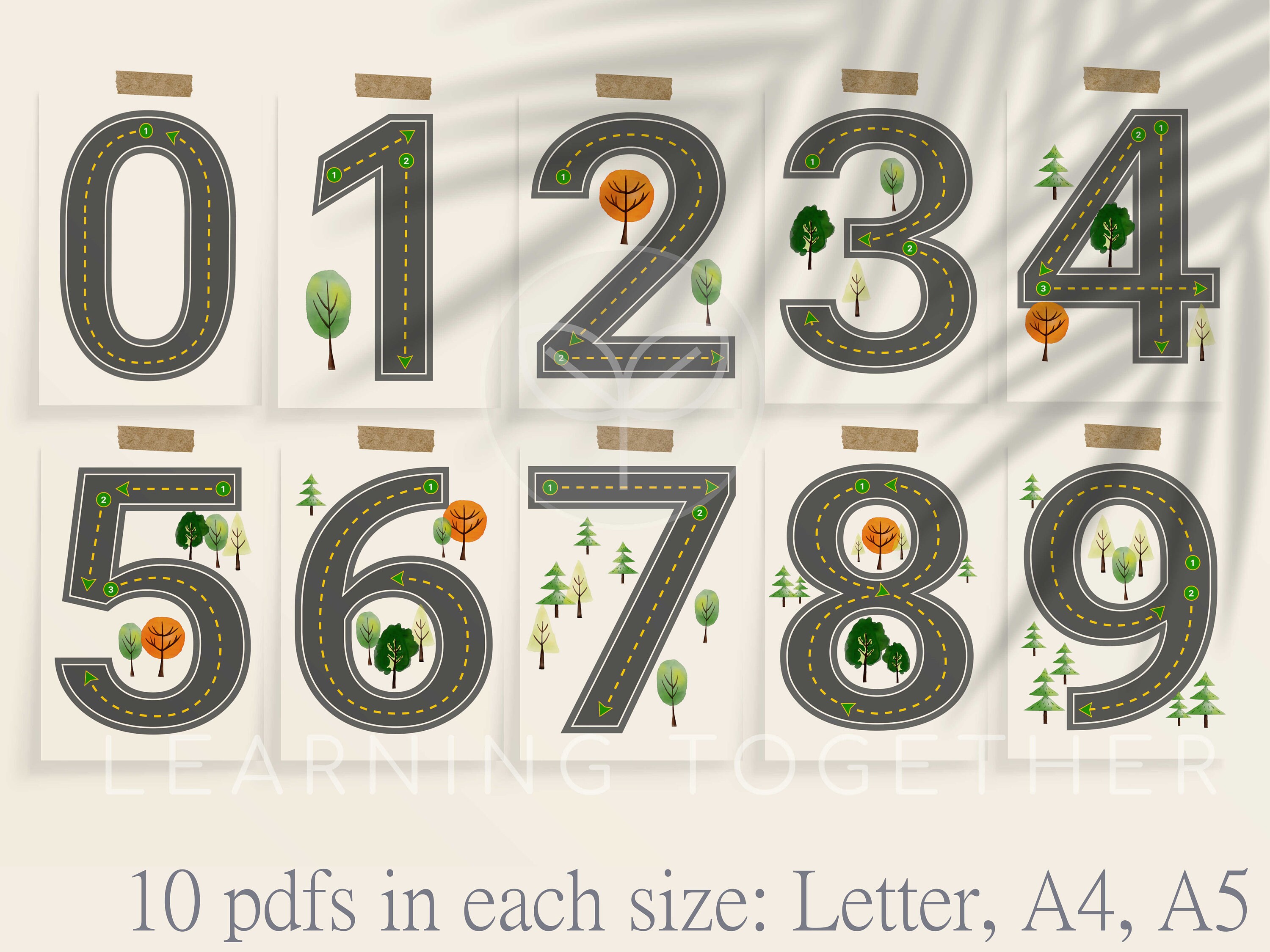 Number Roads/ Motorways for Cars/ Trucks. Number Recognition for ...