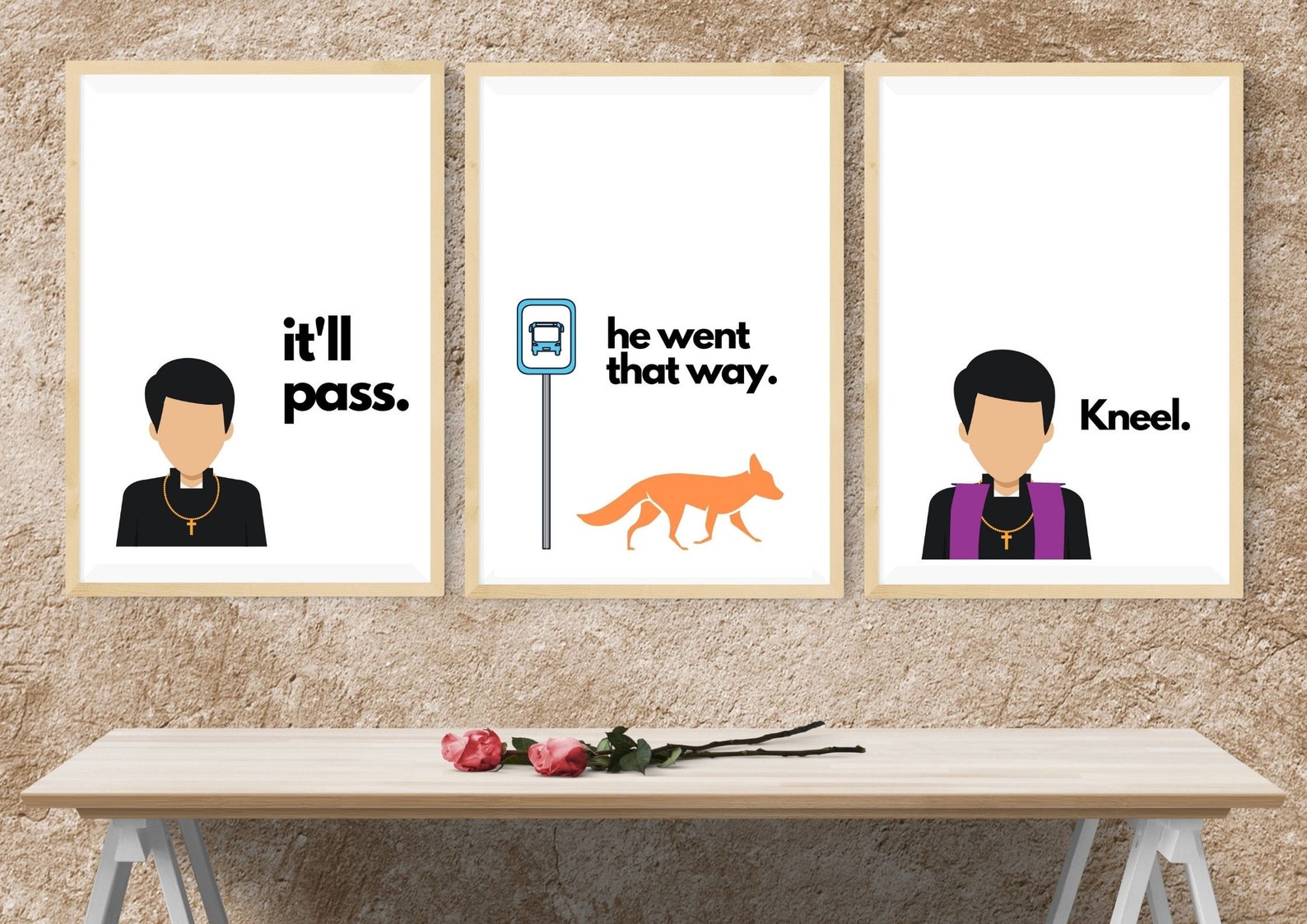 Fleabag Priest It'll Pass Print, Downloadable Digital Print - Etsy