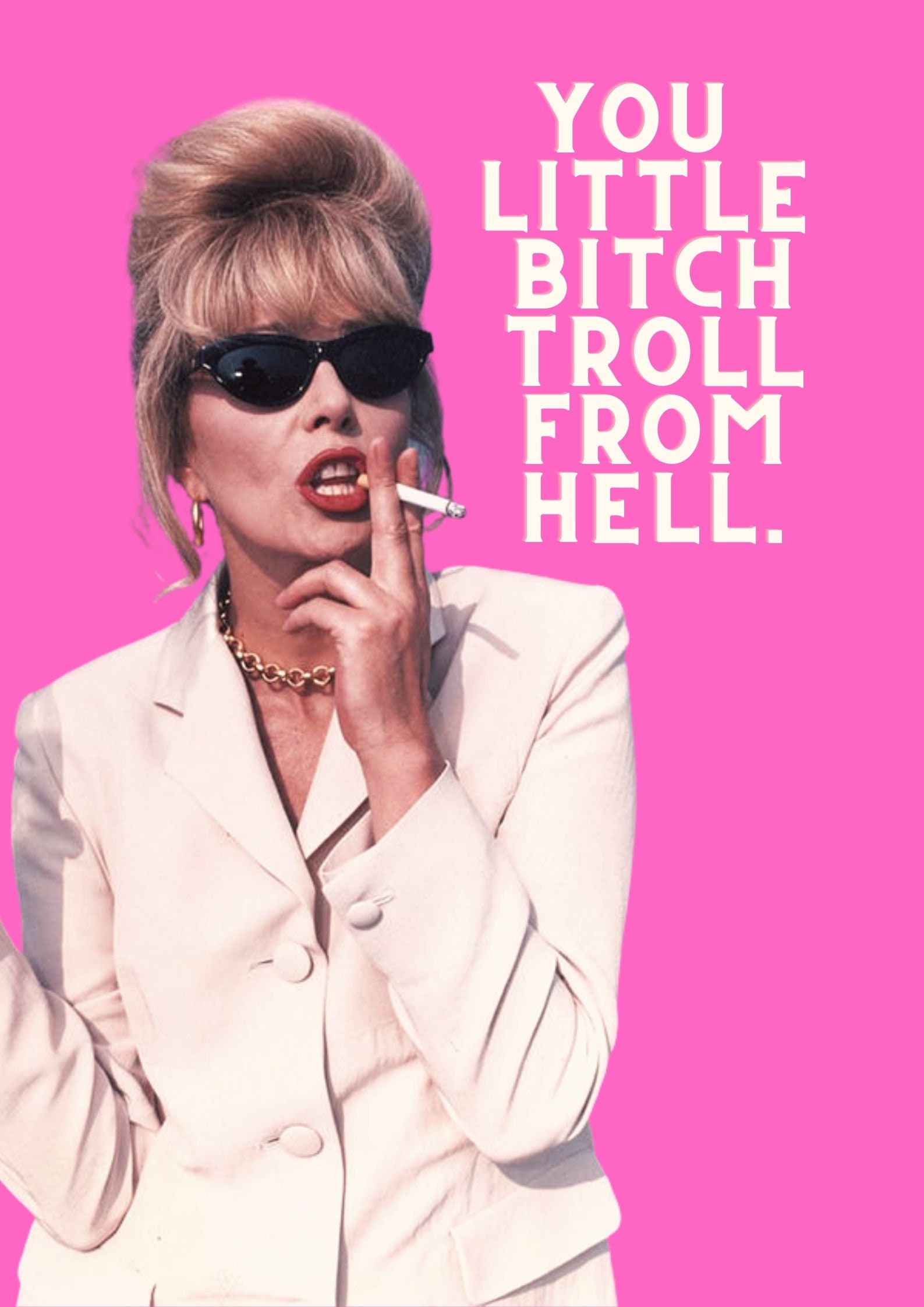 Ab Fab Patsy Print, Downloadable Digital Print - Etsy