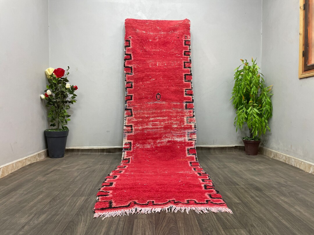 Berber Runner Rug for Living Room Azilal Vintage Area Rug Bohemian Rug ...