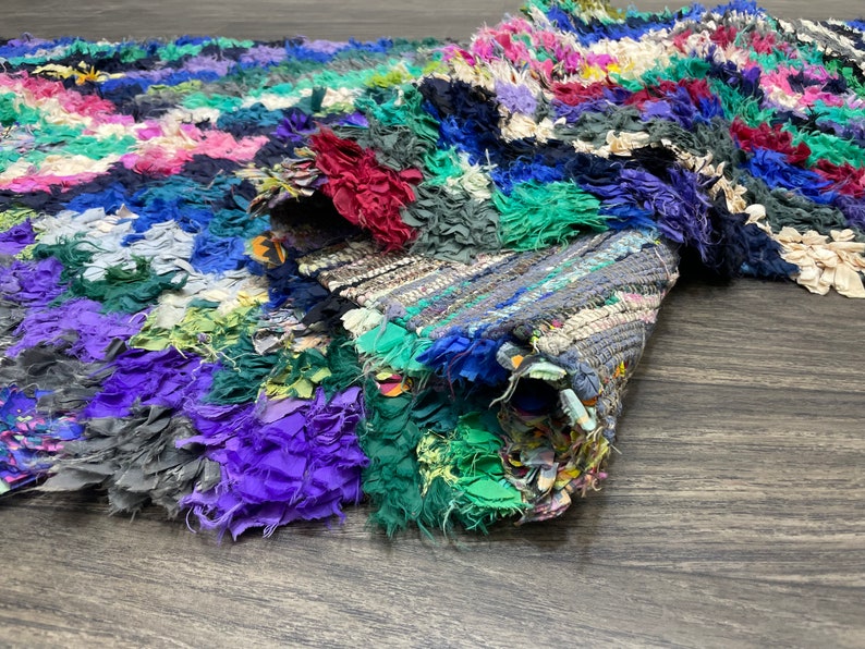 Vintage Boho Checkered Rug Blue, Modern House Rug Gifts for Girls - Etsy UK