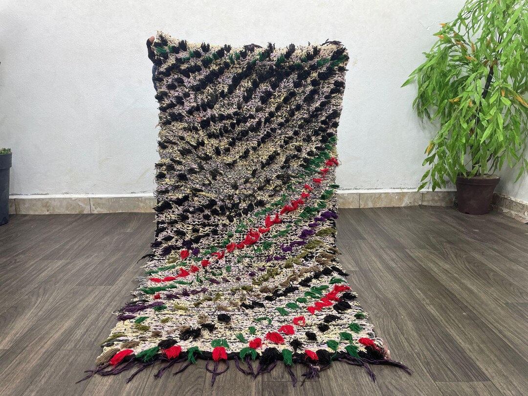2x4 Vintage Small Rug Cute - Checkered Home Decor Carpet - Grey Floor ...