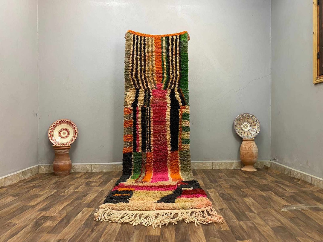 Long Colorful Rug Runner Gift Wool Carpet for Bedroom, Custom Rug ...