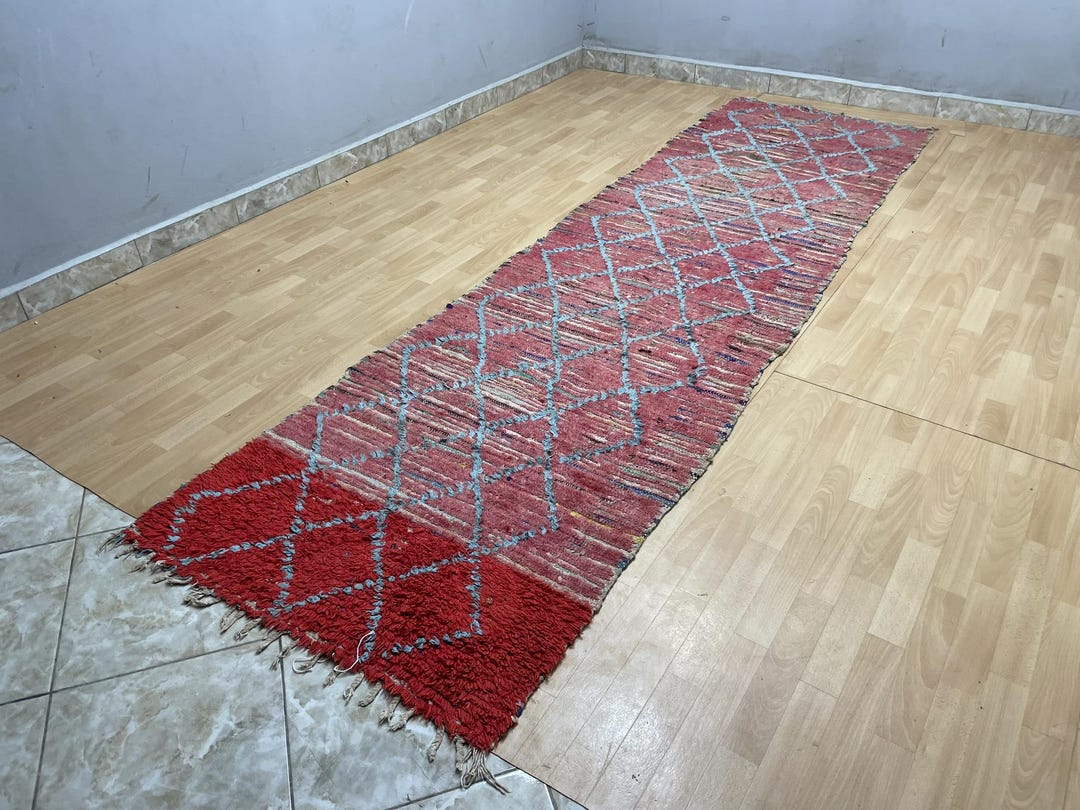 Vintage Antique Rug Runner 3x10, Kitchen Area Rug Red, Stair Runner ...