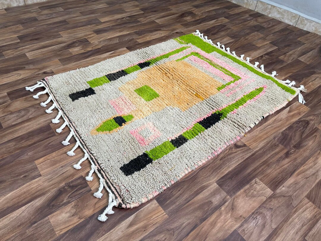 Nomad Rug for Bedroom Aesthetic, Area Rug Beige, Unique Rug Gift ...