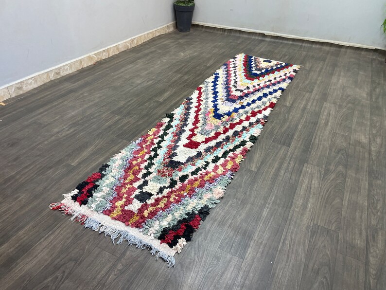 Berber Bulky Checkered Rug Runner 2x9 - Checkerboard Carpet Baby Sign ...