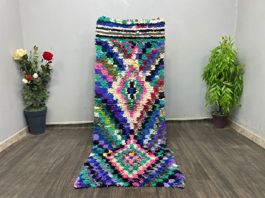 Vintage Boho Checkered Rug Blue, Modern House Rug Gifts for Girls - Etsy UK